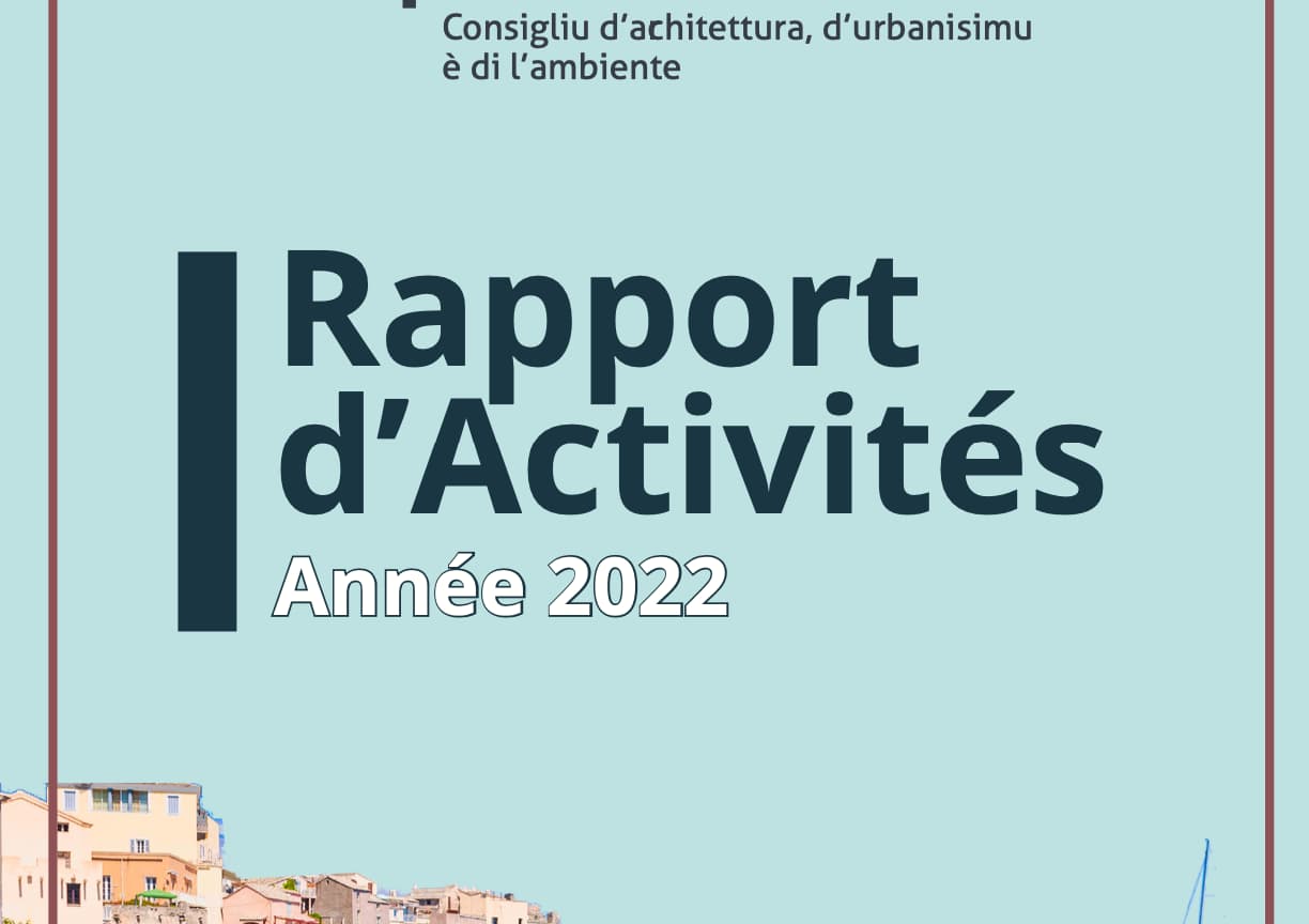 Consulter Le Rapport Dactivités 2022 Caue De Corse
